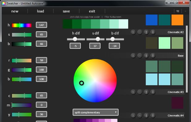 Swatcher: Color palette tool with color scheme generator and converter | AlternativeTo