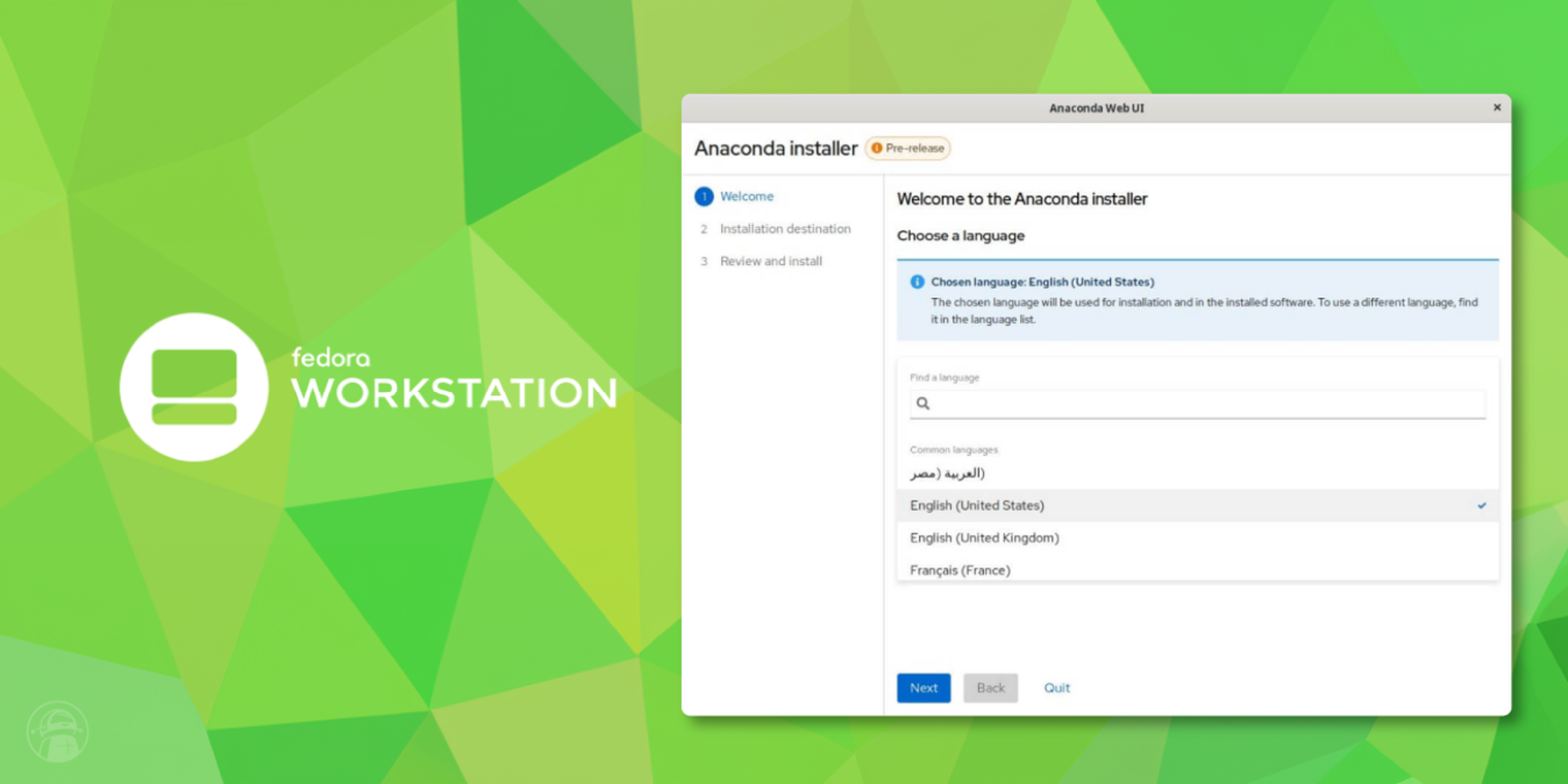 Fedora Workstation 39 to introduce modern Anaconda Web UI Installer ...