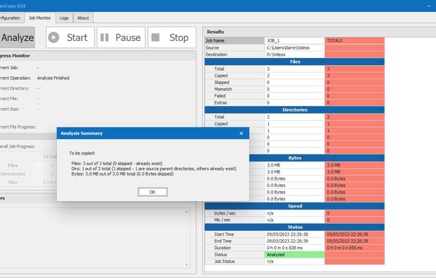 RoboCopy GUI: Visual interface for RoboCopy featuring job queuing, job monitoring, and logging ...