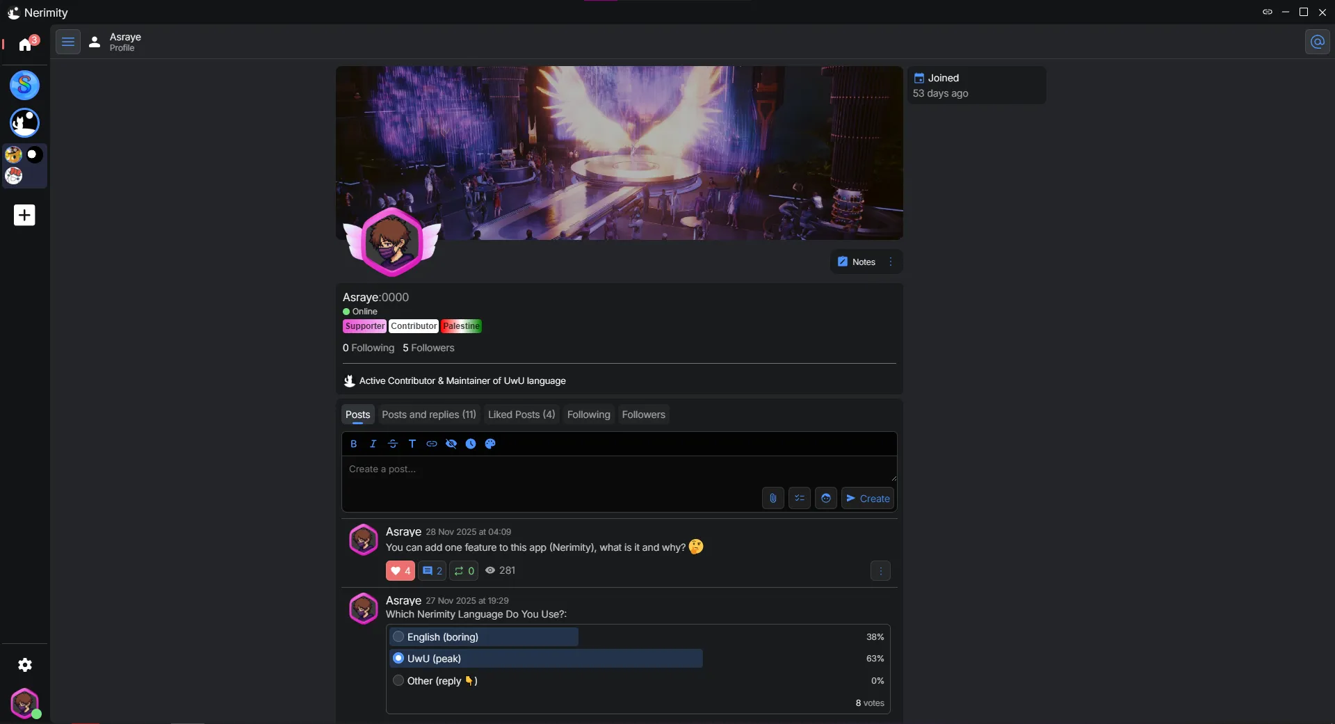 Nerimity: Open-source, community-first chat platform built to deliver an elegant | AlternativeTo