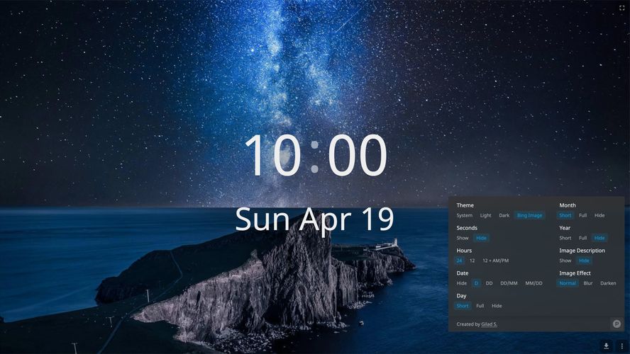Clockie: Beautiful online clock app you can customize as you like and ...