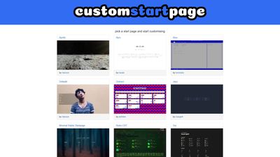 Custom Start Page: App Reviews, Features, Pricing & Download ...