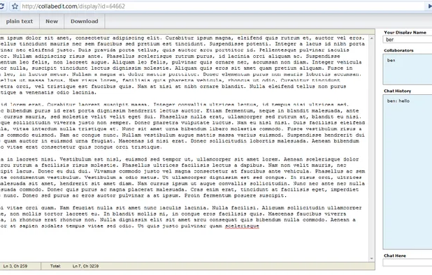 collabedit: Real-time, browser based, collaborative text | AlternativeTo
