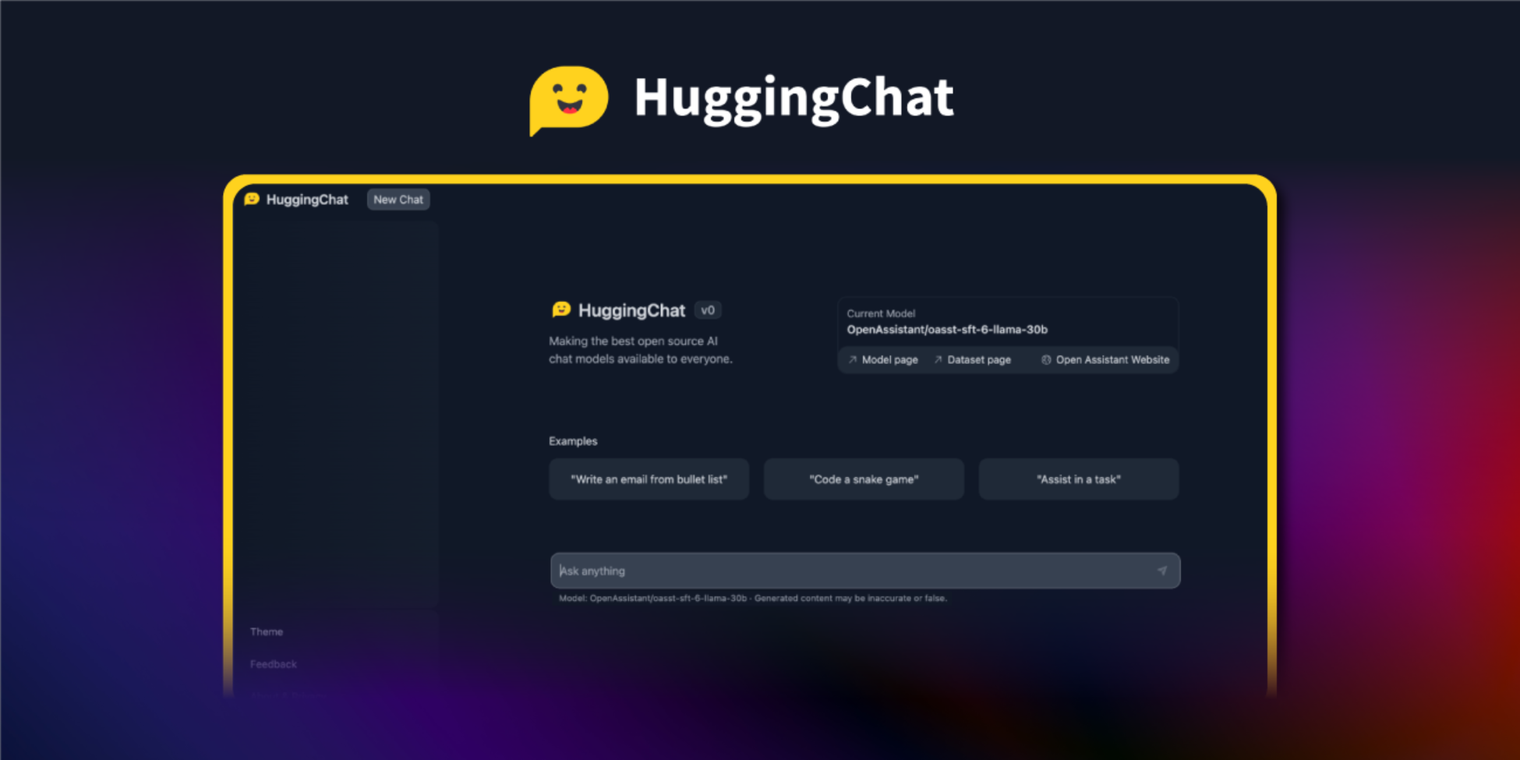 Hugging Face introduces HuggingChat: A new open-source alternative to ChatGPT | AlternativeTo
