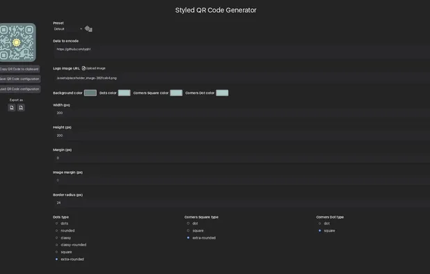 Styled QR Code Generator: Web app to generate customized qr codes ...