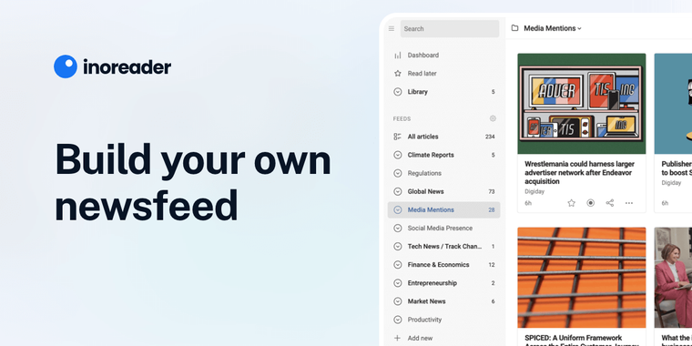 Inoreader: Take back control of your newsfeed and filter out | AlternativeTo