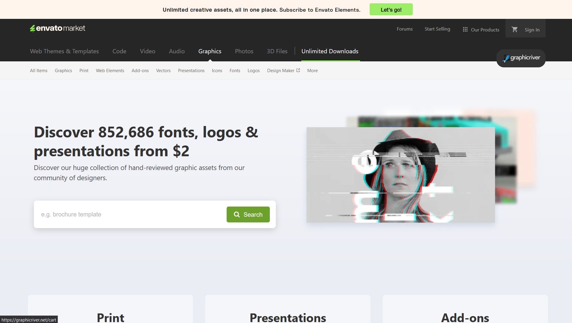 Graphicriver: Royalty-free design resources for creatives | AlternativeTo