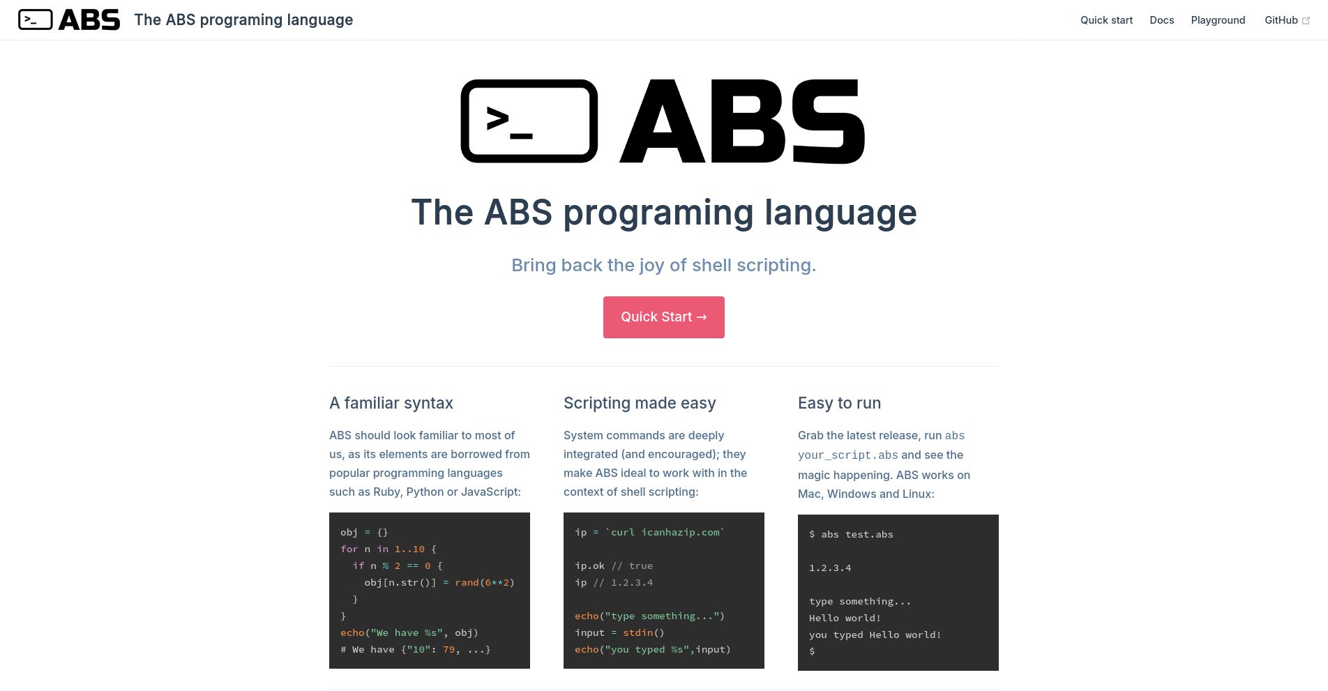 ABS Programming Language Alternatives: Top 1 Programming Languages & Similar Apps | AlternativeTo