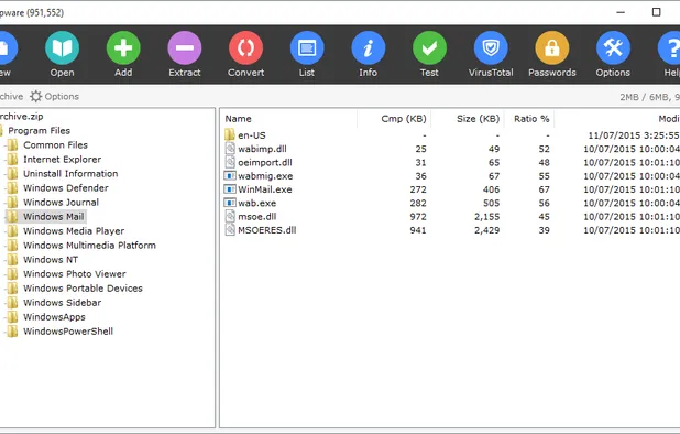 Zipware: Is simple and free zip software for Microsoft Windows that ...