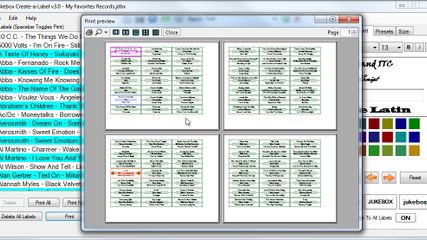 Jukebox Create-a-Label v3.0: JukeBox Create-A-Label v3.0 has the ...