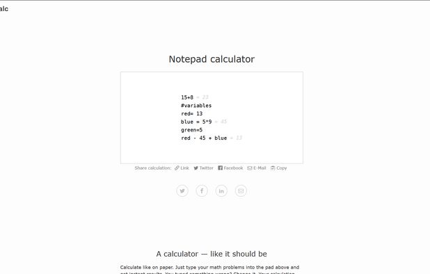 Notepad Calculator Alternatives: Top 10 Calculators & Similar Websites ...