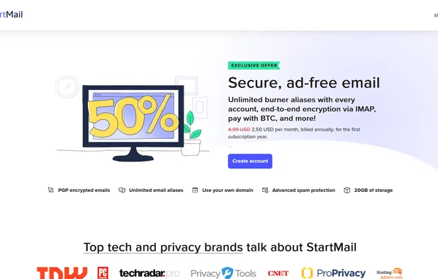 Best Tuta Mail Alternatives: Top WebMail Providers in 2025 | AlternativeTo