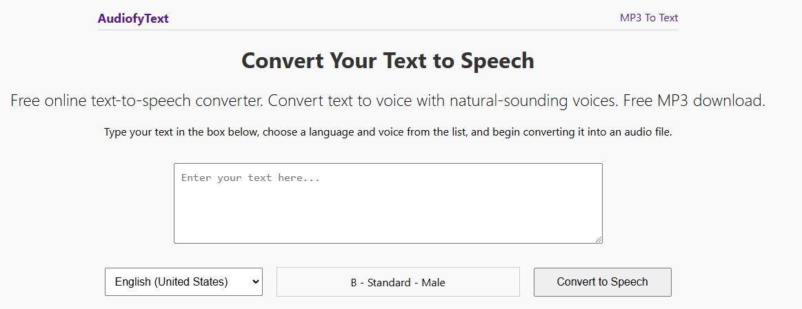 Audiofytext: Convert from text to audio | AlternativeTo
