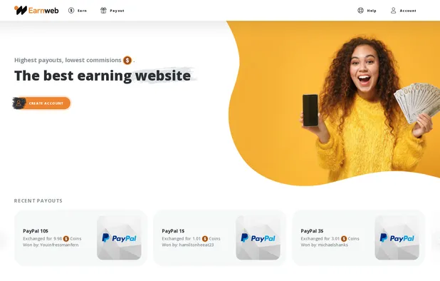 Earnweb: Com is a platform where you can earn money by completing ...