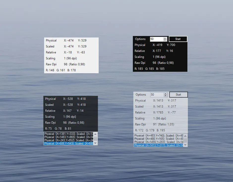 MPos - Mouse Position: Simple mouse position tracker and DPI ...
