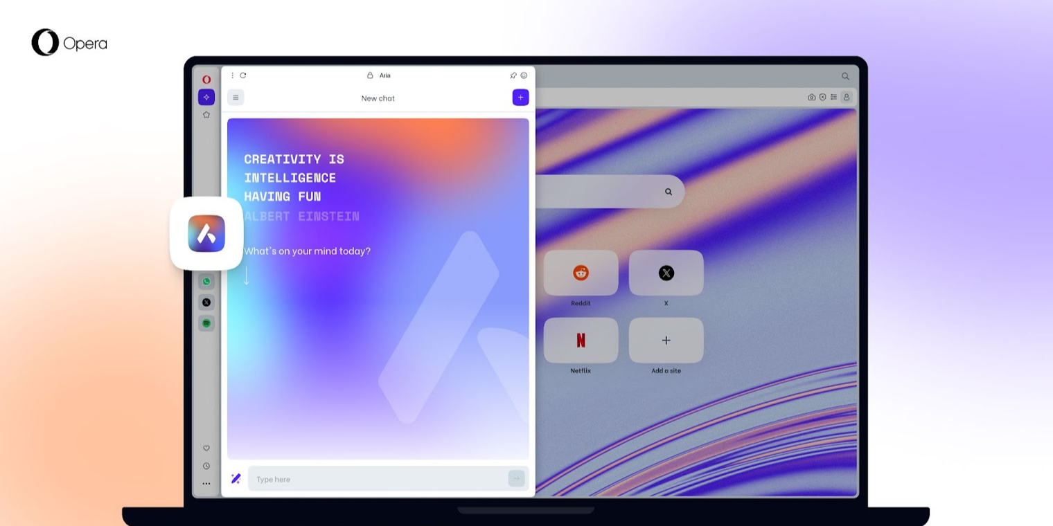 Opera enhances Aria AI feature with new tools for content creation and personalization ...