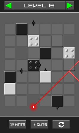 Laser Mania: Puzzle game where you have arrange blocks to reflect or ...