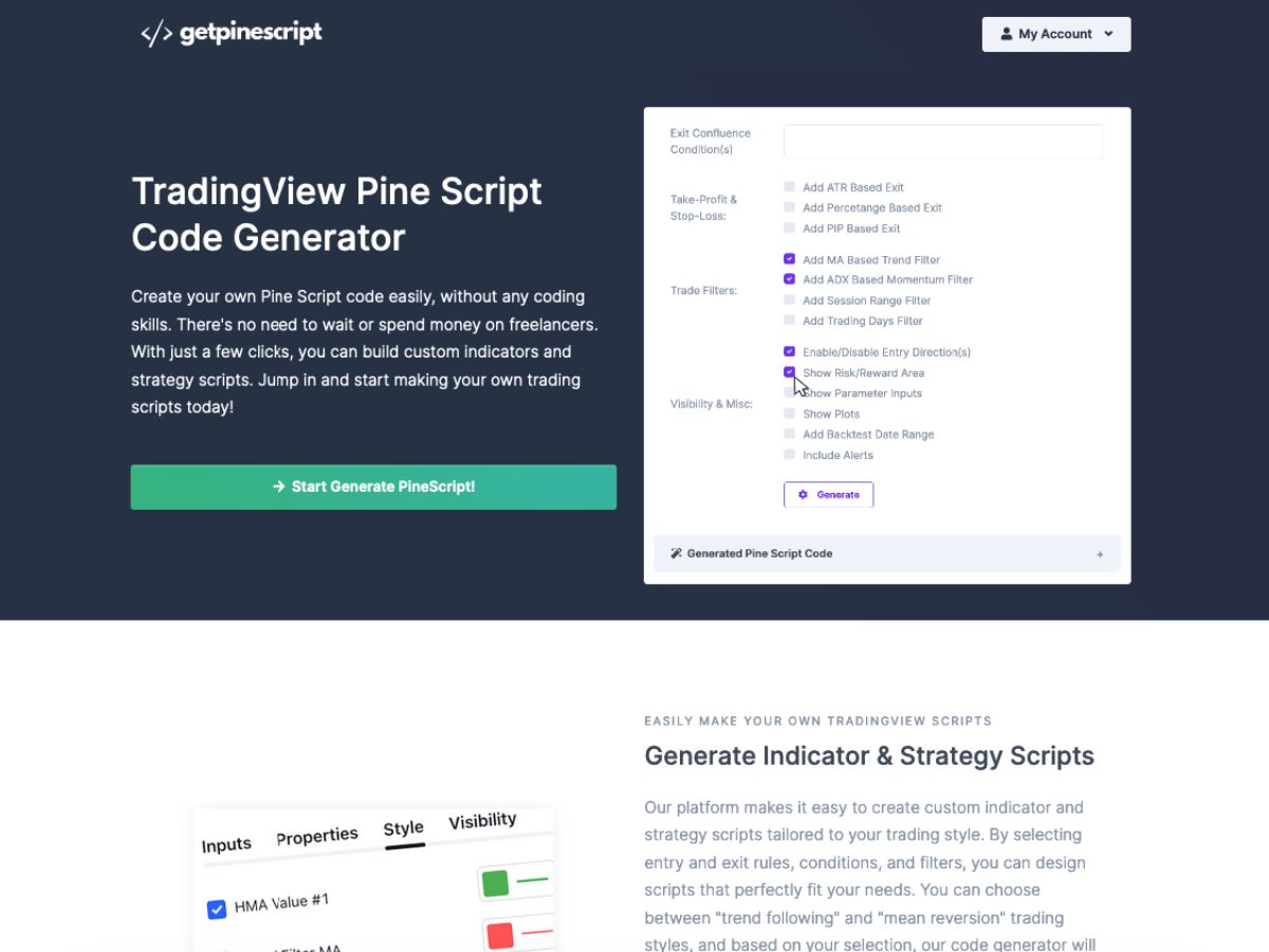 GetPineScript: Easily create TradingView strategies and indicators, no ...
