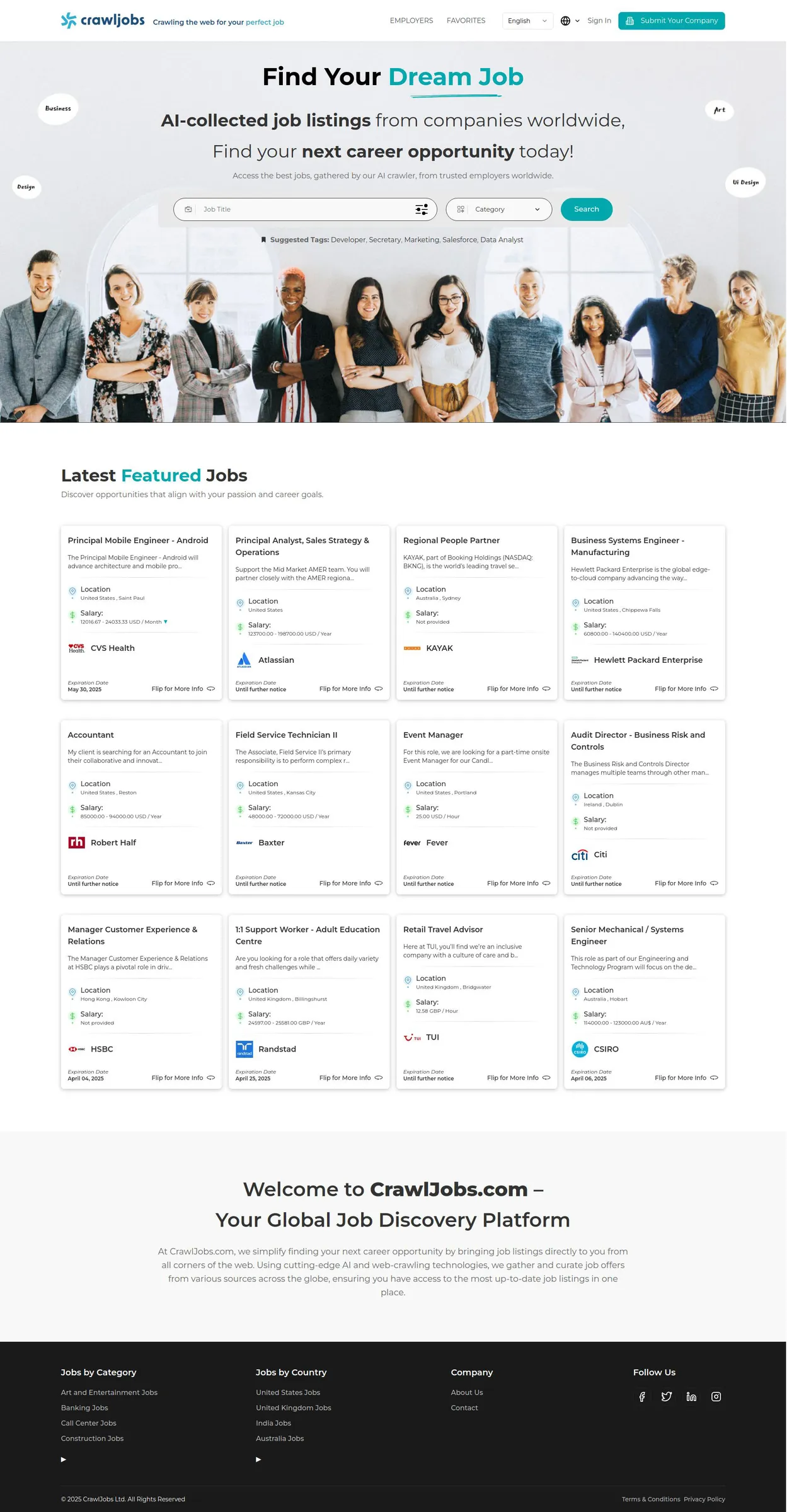 CrawlJobs: AI-powered job board that automatically collects job offers ...