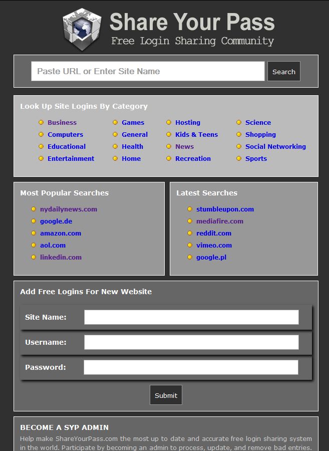 ShareYourPass.com Alternatives: Top 3 Login Sharing Services & Similar ...