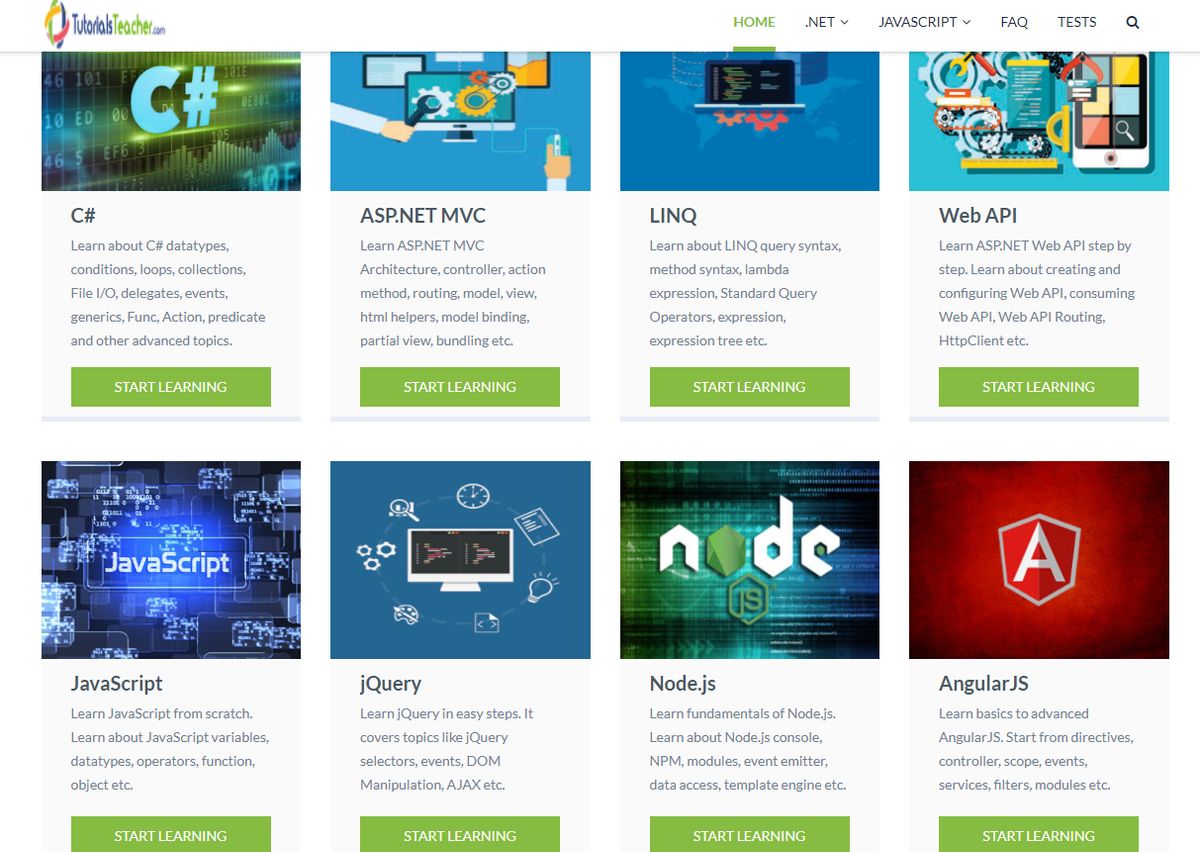 TutorialsTeacher Alternatives and Similar Sites / Apps | AlternativeTo