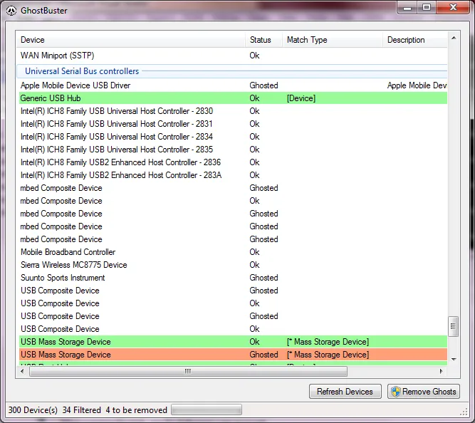 GhostBuster: This application enumerates all devices, detects ghosted ...