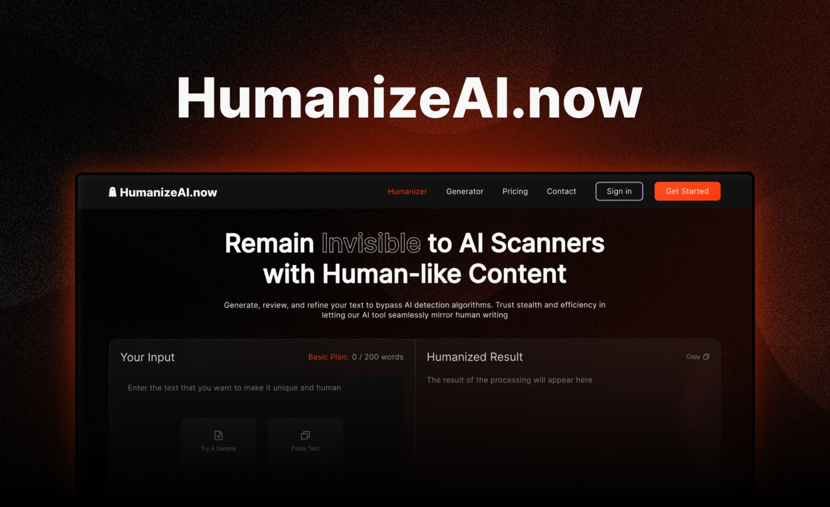 HumanizeAI.now: The only AI Humanizer that will actually remove AI content | AlternativeTo