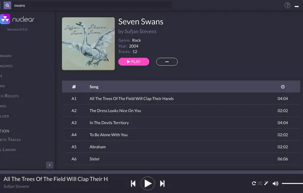 nuclear: Streams audio from YouTube, SoundCloud, Bandcamp, and more ...