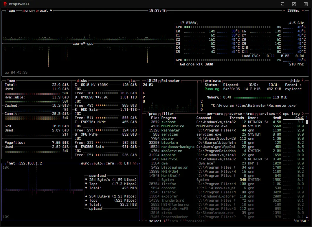 btop4win: Btop++ for windows | AlternativeTo