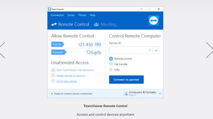 TeamViewer: Lets you establish a connection to any PC or server within ...