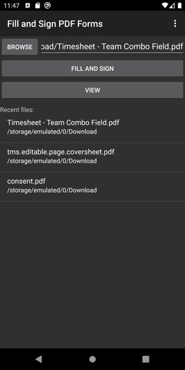 Fill and Sign PDF Forms: Fill and Sign PDF forms containing AcroFields ...