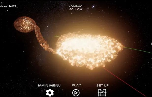 Space Crash Simulator: Real-time planetary collision sandbox powered by ...