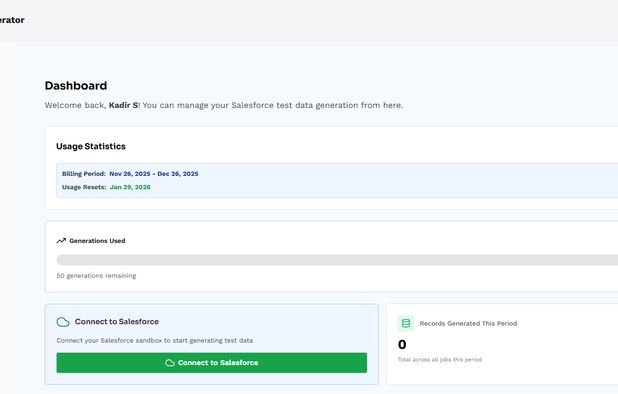 Universal Data Generator: UDG creates realistic test data directly in ...