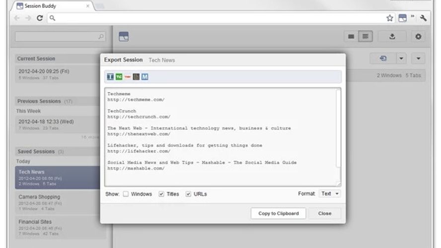 Session Buddy: Manage Your Browser Sessions | AlternativeTo
