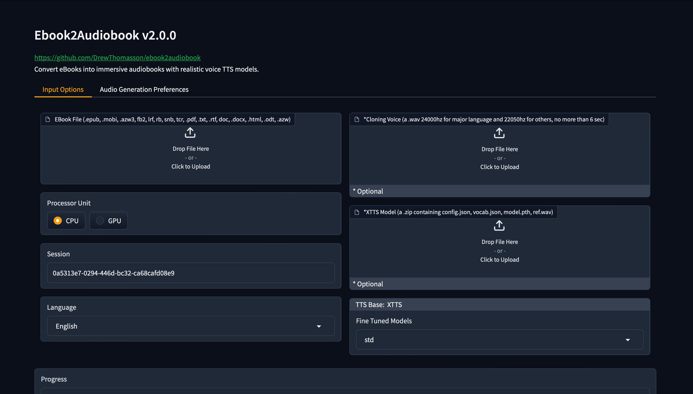 ebook2audiobook: Convert ebooks to audiobooks with chapters and metadata using dynamic AI models ...
