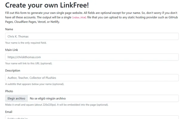 Open Source Linktree Alternatives | AlternativeTo