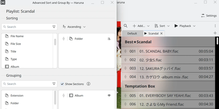 Haruna 1.7.0 introduces playlist grouping, improved bugfixes, and Hana ...
