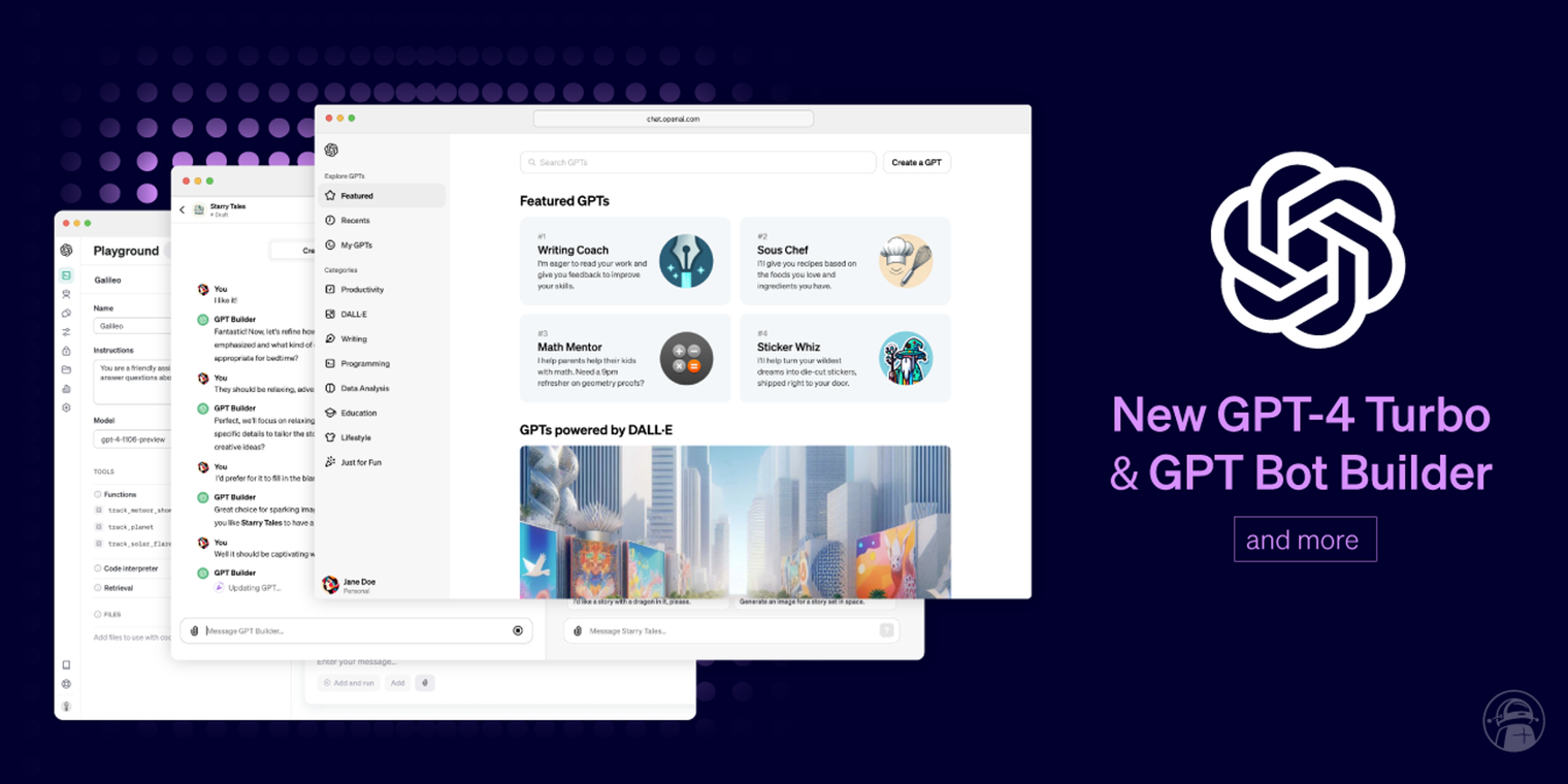 OpenAI unveils new GPT-4 models and custom GPTs bot builder program ... OpenAI unveils new GPT-4 models and custom GPTs bot builder program ...