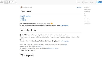 HackMD: Fast and flexible, real-time collaborative markdown, inspired ...