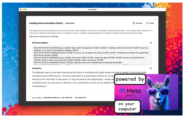 screenpipe: Local AI with 24/7 screen, mic recording, full privacy, and automation | AlternativeTo