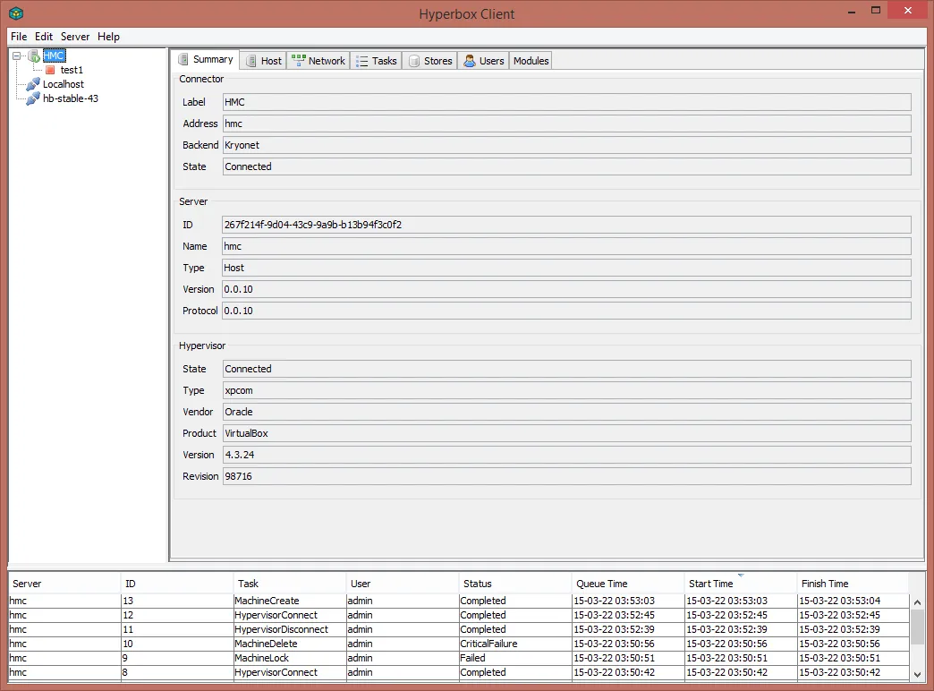 Hyperbox: Free hypervisor manager. It aims to provide a free ...