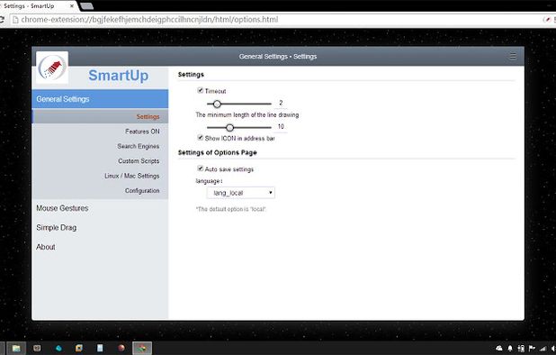 smartUp Gestures: A better gestures extension. Features include: mouse gestures, simple drag ...