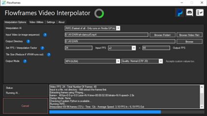 Flowframes: Fast Video Interpolation for any GPU | AlternativeTo