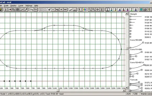 TrainCad: Freeware Microsoft Windows program for designing model ...