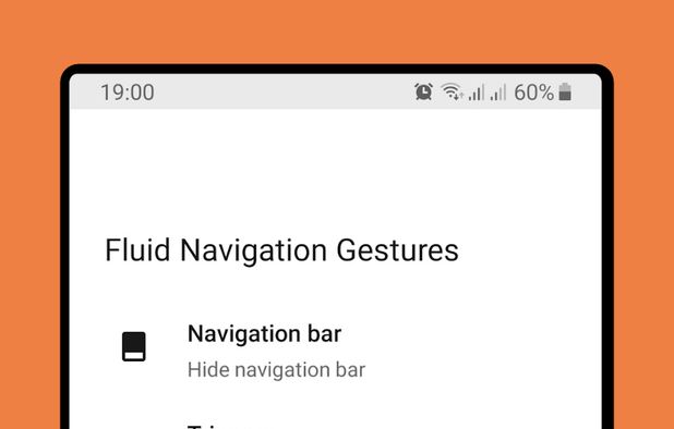 Fluid navigation gestures store