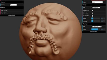 SculptGL: Browser-based 3d-modeling application | AlternativeTo