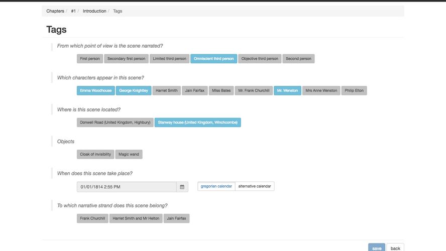 bibisco: Novel writing software | AlternativeTo