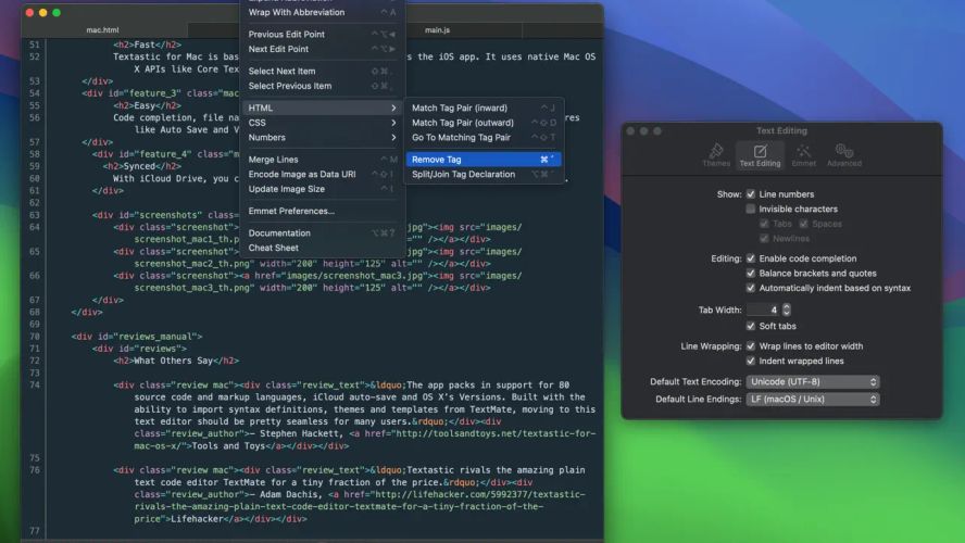 Textastic: Advanced code editor for iOS and macOS with support for syntax highlighting ...