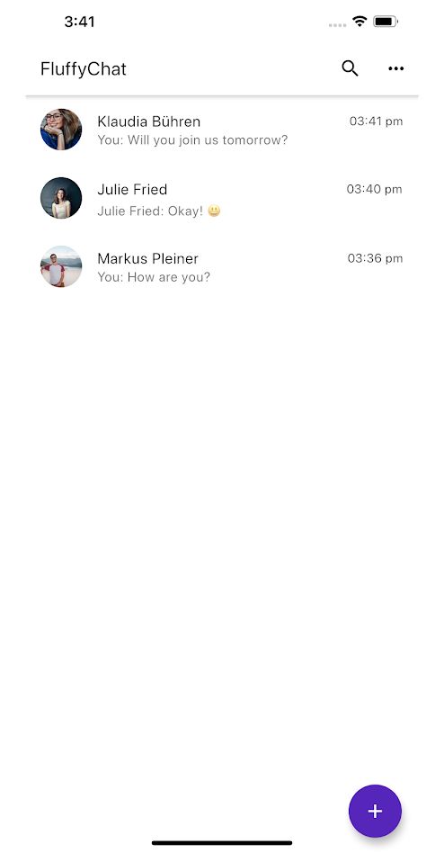 FluffyChat: Open. Nonprofit. Cute? FluffyChat is a multi-platform Matrix client written in ...