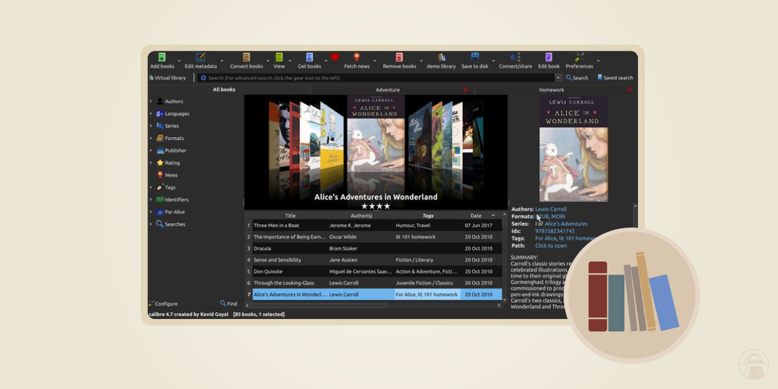 Calibre 7.4 has been launched with several UI improvements and support ...